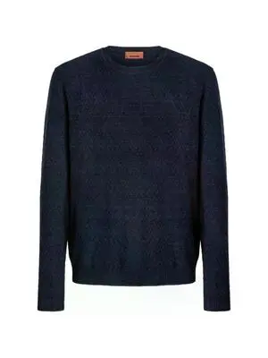 Missoni Patterned Crewneck Jumper - Blue