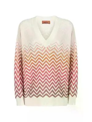 Missoni V-neck Chevron Knitwear