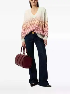 Missoni V-neck Chevron Knitwear - Neutrals