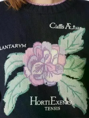 Alberta Ferretti Floral Knitwear - Blue