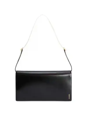 JIL SANDER File Leather Shoulder Bag