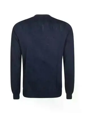Alpha Studio Long-sleeve Crewneck T-shirt - Blue