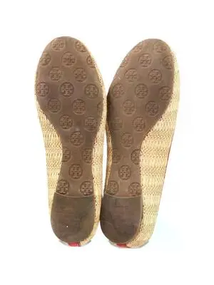 Tory Burch Reva Raffia-effect Ballet Flats