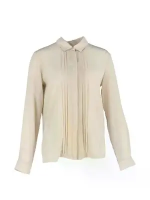 Max Mara Rennes Plissé Button-down Shirt