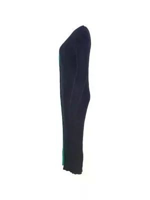 Staud Shoko Colorblocked V-neck Midi Dress - Multicolour