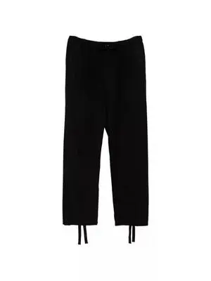 Sacai Wide-leg Trousers With Drawstring Detail - Black