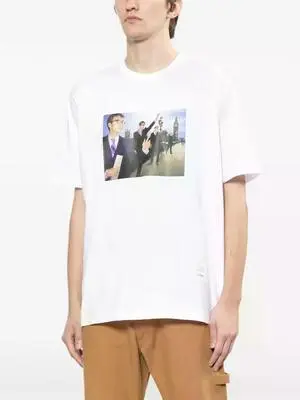 Junya Watanabe Printed T-shirt - Neutrals