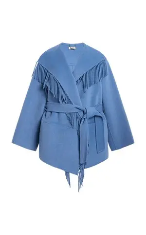 Women's Blue Fringe Jackets