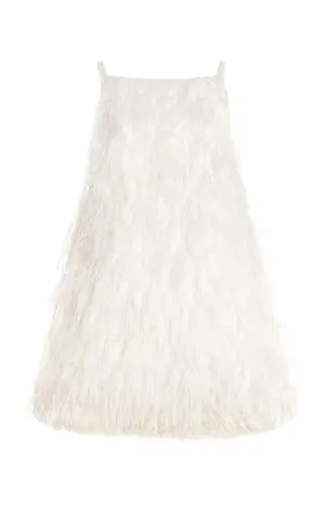 Simkhai Kalla Feather-embellished Mini Dress - Ivory