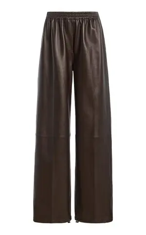 Simkhai Corrine Leather Pants - Brown