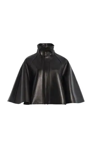 Simkhai Orvik Leather Cape Jacket