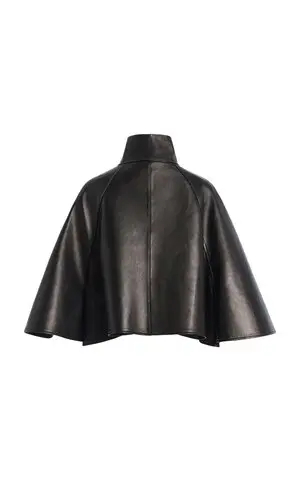Simkhai Orvik Leather Cape Jacket