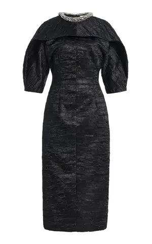 Simkhai Ashleigh Textured Midi Dress - Black