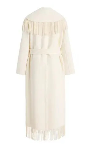 Simkhai Wool-blend Fringe Robe - Ivory