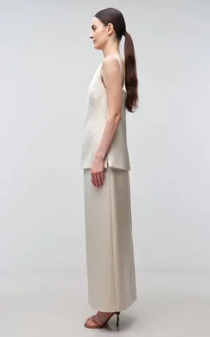 Simkhai Anais Topstitched Maxi Skirt