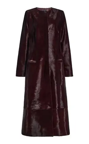 Simkhai Calf Hair Leather Coat