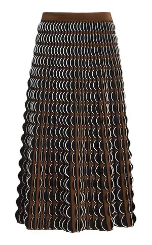 Simkhai Textured Midi Skirt - Multi