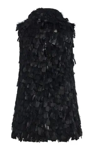 Simkhai Karlene Feather-embellished Mini Dress