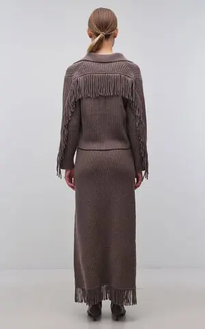 Simkhai Natalia Wool-cashmere Fringe Sweater