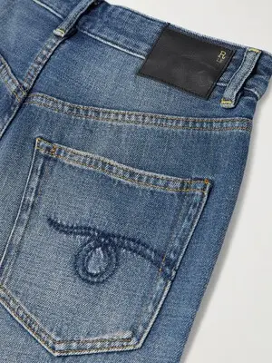 R13 Romeo High-rise Straight-leg Jeans - Blue