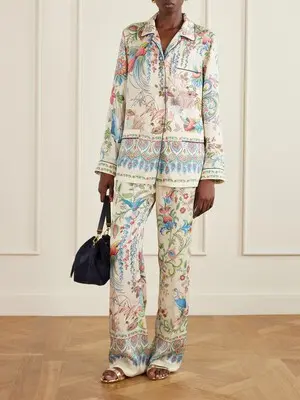 Etro Printed Satin Shirt