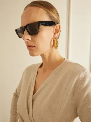 Alaïa Square-frame Sunglasses - Brown