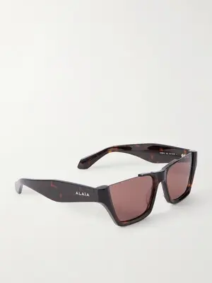 Alaïa Square-frame Sunglasses - Brown