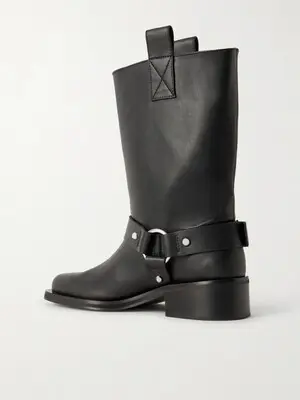 GANNI Buckled Biker Boots - Black