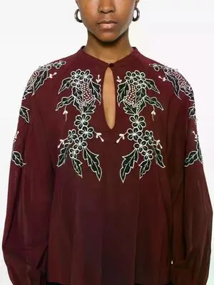 Essentiel Antwerp Floral Embroidered Blouse