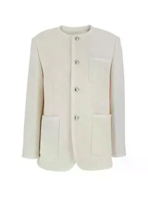 DUNST Collarless Tweed Jacket