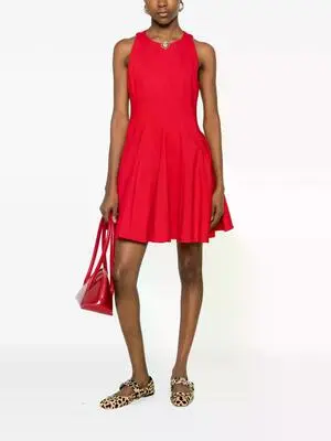 Maje A-line Mini Dress With Halterneck And Brooch Detail