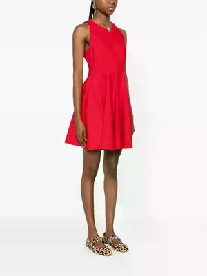Maje A-line Mini Dress With Halterneck And Brooch Detail