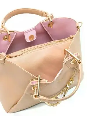 BRACCIALINI Amy Hearts-chain Tote Bag - Neutrals