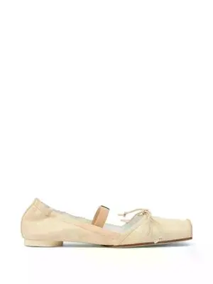MAISON MARGIELA Square Toe Strap Ballerina Shoes