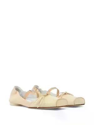 MAISON MARGIELA Square Toe Strap Ballerina Shoes