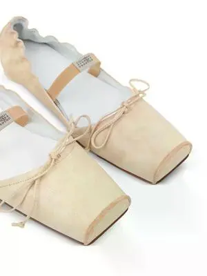 MAISON MARGIELA Square Toe Strap Ballerina Shoes