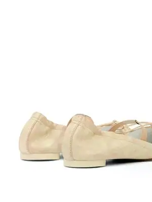 MAISON MARGIELA Square Toe Strap Ballerina Shoes