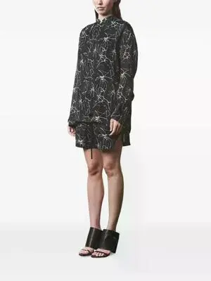 THOM KROM Marble-print Shirt