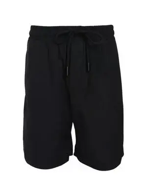 GAELLE Drawstring Track Shorts - Black