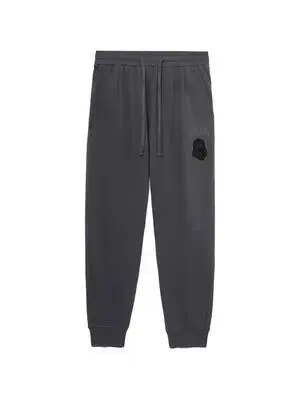 FINGERCROXX Embroidered Trousers - Grey