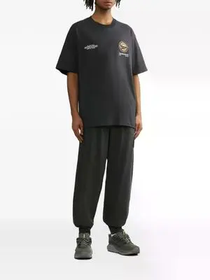 FINGERCROXX Embroidered Trousers - Grey