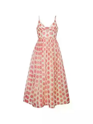 Cara Cara Pero Polka-dot Midi Dress