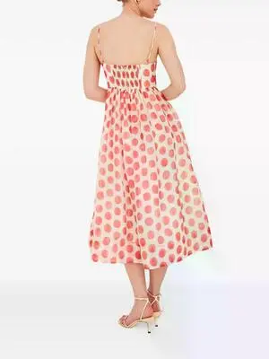 Cara Cara Pero Polka-dot Midi Dress