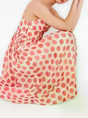 Cara Cara Pero Polka-dot Midi Dress