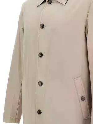 L'IMPERMEABILE Button-fastening Raincoat - Neutrals