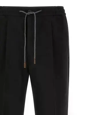 Incotex 78 Drawstring Pleat Wool Trousers