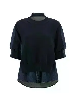 Sacai Shirt-style Top With Contrast Panelling