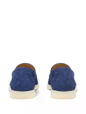 SCAROSSO Ludovico Suede Loafers - Blue