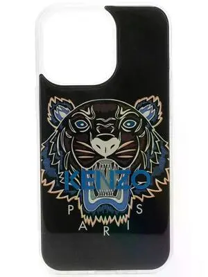 Kenzo Logo Print Iphone 13 Pro Case - Black