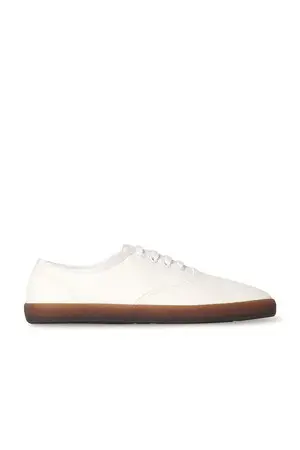 THE ROW Fynn Sneaker - Ivory & Smoked Brown